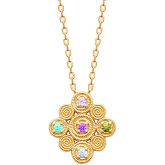 Brillaxis Collier spirales multicolores