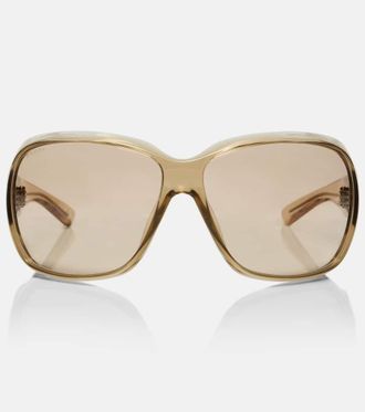 Gucci Eckige Sonnenbrille Gucci Script