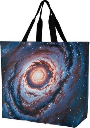 Generic Plan&egrave;tes, &Eacute;toiles Et Galaxie Sac Cabas L&eacute;ger Tote Bag Grand Sac A Main Femme Pour Shopping Gym Voyage
