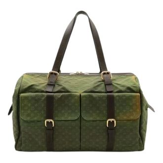 Louis Vuitton unisex, Pre-owned, Vert, Taille: ONE Size Sac Week-end en Toile Pre-owned