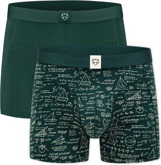A-dam Underwear Boxershorts Green Maths