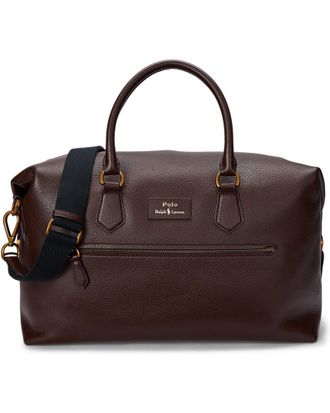 Ralph Lauren Reisetasche aus Narbenleder in