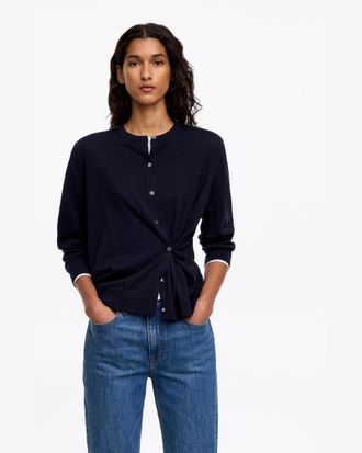 Arket Strickjacke Aus Merinowolle -Blau