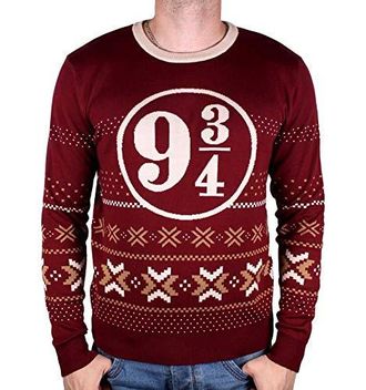 Cotton Division Cotton division MEHAPOMPU016 Pull-Over Harry Potter - Ugly, Homme, Rouge (Bordeaux), L