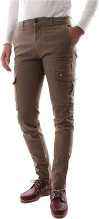 Lyle & Scott Homme, Pantalons, Brun, Taille: W32 Slim-fit Pantalons
