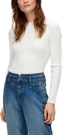 s.Oliver Damen 2145866 Pullover, 0210 Creme, 42