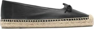 Castaner Black Espadrilles With Square Ballerina Toe - Gr. 36 (EU) - in Schwarz
