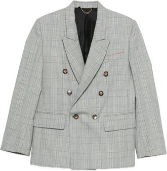 Victoria Beckham Femme, Vestes, Gris, Taille: 38 FR Veste Tailleur Crois&eacute;e
