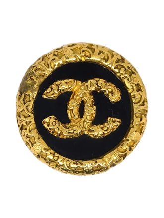 Chanel broche à logo CC (1993) - Or