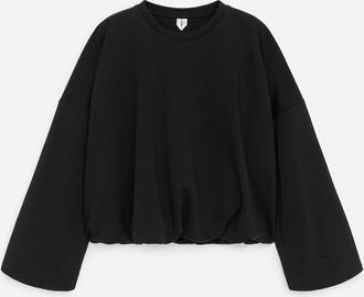 Arket Sweatshirt Mit Ballonschnitt -Schwarz