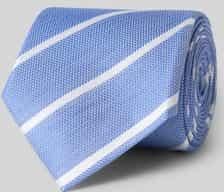 Joop Krawatte aus Seide-Leinen-Mix im Allover-Look (8 cm)