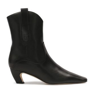 Kazar Schwarze Lederstiefel mit abgerundetem Oberteil - - Shoes - Damen - Schwarzk - 35 EU