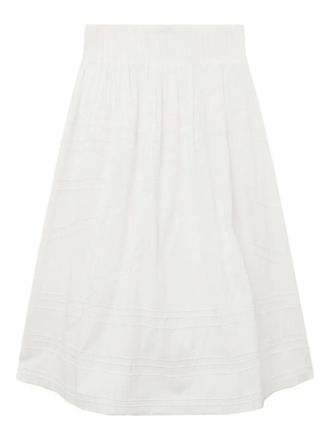 Sea New York jupe mi-longue plissée - Blanc