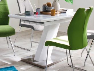 Möbelando Esszimmertisch Auszugstisch Holztisch Esstisch Küchentisch Tisch Darrin I 120 cm