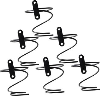 Valiclud 6 Stück Teiliges Wand Weinregal aus Stabilem Eisen Sicheres Flaschenhalter mit Minimalistischer Geeignet für Wohnraum Bar Weinlagerung und Wanddekorat