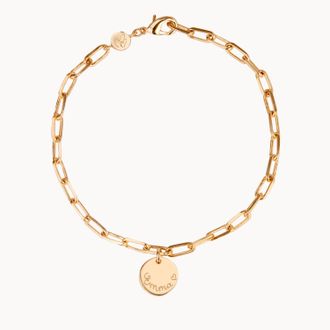 Merci Maman Personalisiertes Dainty Love Links Gliederarmband