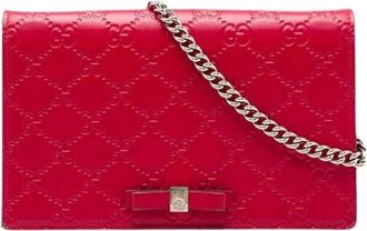 Gucci Pre-owned Wallet on Chain - - Pre-owned - Damen - Rot - ONE SIZE