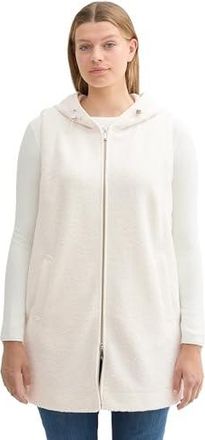 Tom Tailor 1044630 Sweat-Shirt Plussize, 10315-Whisper White, 52 Femme