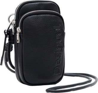 Desigual Accessoires PU Small Wallets, Portefeuille bi-Pliable pour Femme, Noir, 17