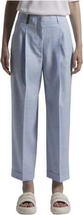 PESERICO Femme, Pantalons, Bleu, Taille: 46 FR Pantalon P04579D