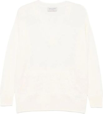 Ermanno Scervino pull à col v - Blanc