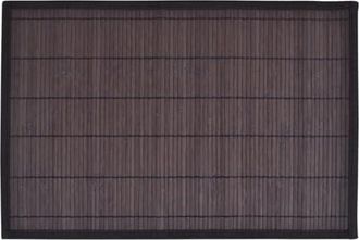 vidaXL Lot de 6 Napperons Bambou pour Table 30x45 cm Marron Fonc&eacute; Sets de Table