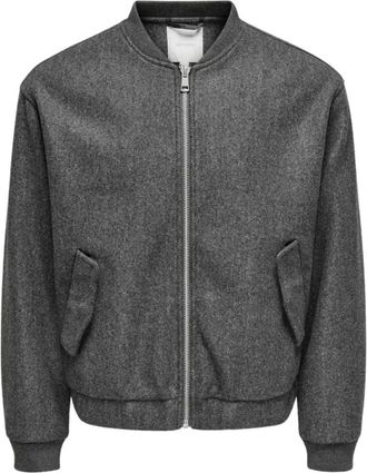 Only & Sons Only & Sons, Homme, Vestes, Gris, Taille: XL Life Bomber Jacket