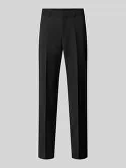 HUGO BOSS Regular Fit Business-Hose aus Wolle mit Bundfalte