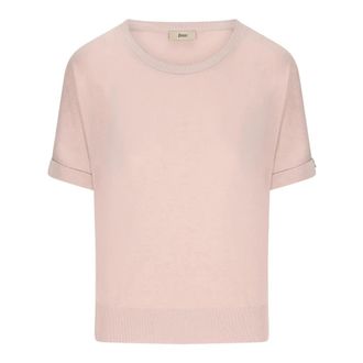 Herno Rundhals-Strickware - - Knitwear - Damen - Rosa - L