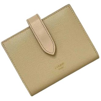 Celine Portefeuille en cuir Pre-owned - Femme - Pre-owned - Beige - Taille: ONE Size
