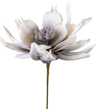 Matches 21 matches21 Schöne künstlicher Lotus aus Schaumstoff - Kunst Blume in grau weiß - Hübsche Hochzeit Pflanzen Deko wie echt Ø 20 x 60 cm