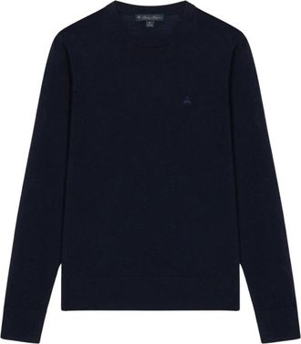 Brooks Brothers Marineblauer Merinowollpullover - - Knitwear - Herren - Blau - XS