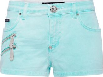 Philipp Plein Femme, Shorts, Bleu, Taille: W28 Hot Pants