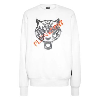 Plein Sport Longsleeve Sweatshirt Tiger - - Sport - Herren - Wei&szlig; - 2XL