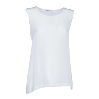 KANGRA Seidencrepe-Top - - Tops - Damen - Wei&szlig; - L