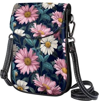 Generic Petit sac à bandoulière en cuir pour femme, sac à bandoulière décontracté avec sangle réglable, pour le shopping, la randonnée, un usage quotidien, Pe