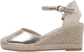 Xti 142334, Sandales compens&eacute;es type espadrilles pour femme, or, 40 EU