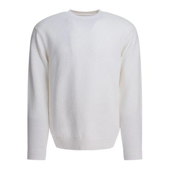 Beams Plus Wei&szlig;er Strick Lily Garn Pullover - - Knitwear - Herren - Wei&szlig; - L