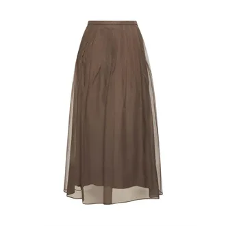 Brunello Cucinelli Damen, R&ouml;cke, Braun, MGr&ouml;&szlig;e