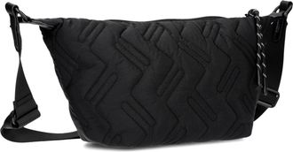 zwei Damen Puffer Umhängetasche Cleo CL60 gesteppte Handtasche, quilted Bag, ultraleicht, wasserabweisend, robust, moderne Damen Stepp-Tasche (black-new)