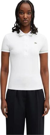 Lacoste Femme, Tops, Blanc, Taille: 42 FR Polo Chemises