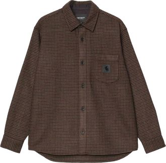 Carhartt Work in Progress Homme, Vestes, Brun, Taille: XL Chemise à carreaux