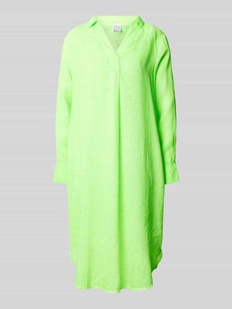 Emily van den Bergh Tunikakleid aus Leinen mit Umlegekragen