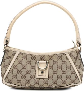 Gucci Hobo Bags - GG Canvas Abbey D Ring Pochette - Gr. unisize - in Braun - f&uuml;r Damen