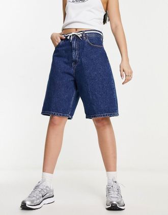 Carhartt Work in Progress Brandon - Jeans-Shorts in blauer Stone-Waschung