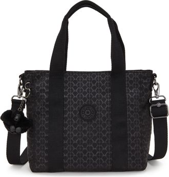 Kipling ASSENI MINI Kleine Tragetasche, Tragetaschen, Signature Emb (Schwarz)