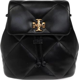 Tory Burch Femme, Sacs, Noir, Taille: ONE Size Quilted Leather Small Backpack
