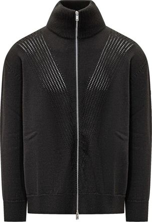 Jil Sander Homme, Pulls, Noir, Taille: XL Cardigan Zipp&eacute;