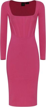 Pinko Pinko, Femme, Robes, Rose, Taille: 34 FR Midi Sheath Dress