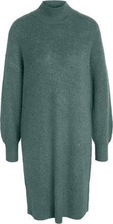 Noisy May Noisy may Midi Strickkleid mit Stehkragen Loose Fit Strick Kleid Knielang Langarm Ausgestellt NMNELLA, Farben:Gr&uuml;n,Gr&ouml;&szlig;e Damen:M